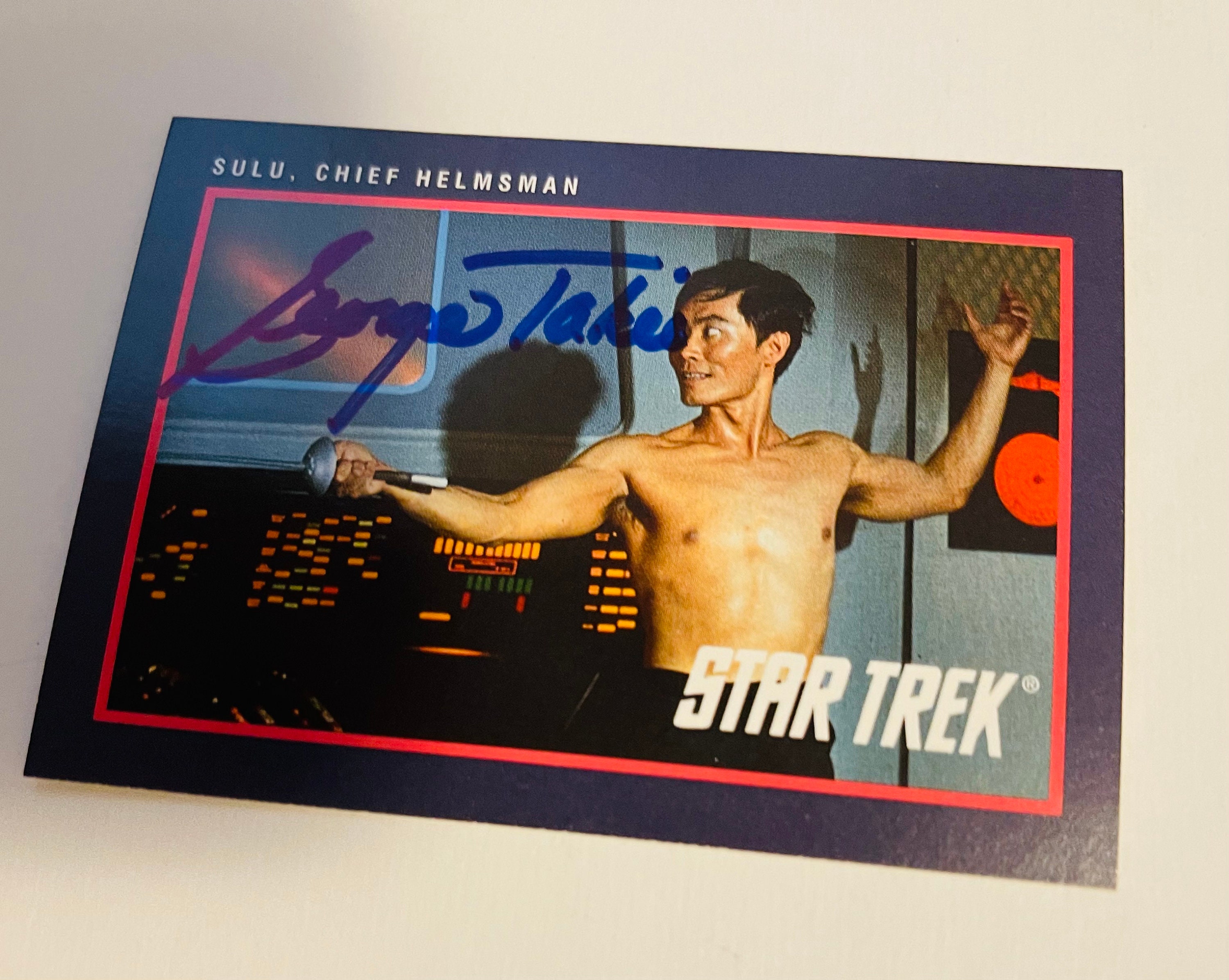 Star Trek Sulu George Takei Signed in Person Autograph Card With ...