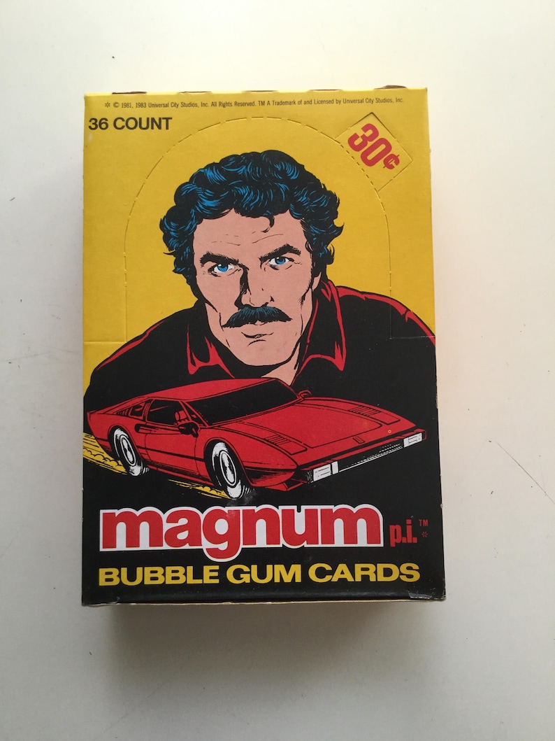 Magnum PI Tv Show Cards Rare 36 Packs Box 1983 - Etsy