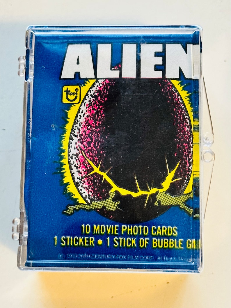 Alien First Movie Cards and Stickers Set With Wrapper 1979 - Etsy