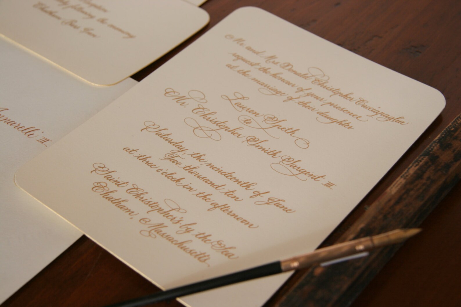 Letras y caligrafía personalizada invitación Suite diseño | Etsy