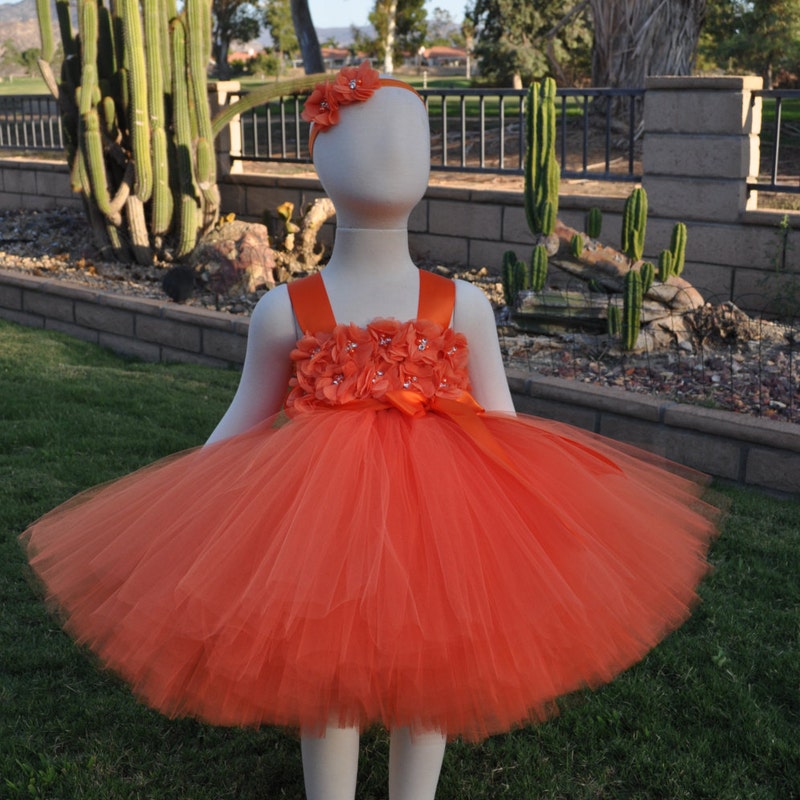 Orange Tutu Dress - Etsy