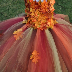 Fall Inspired Flower Girl Dress, Leaf Flower Girl Dress, Toddler Fall ...