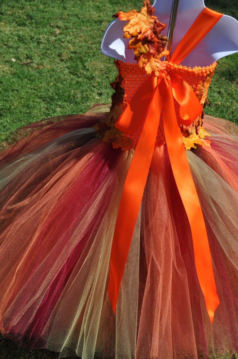 Fall Inspired Flower Girl Dress Leaf Flower Girl Dress | Etsy