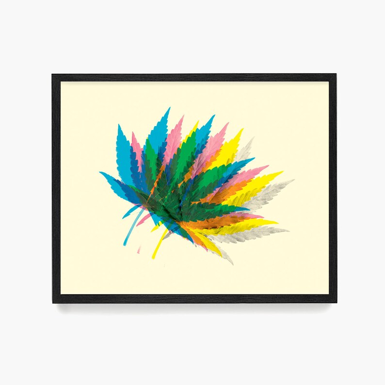 Marijuana Poster Weed Art Weed Poster Pot Leaf Poster - Etsy