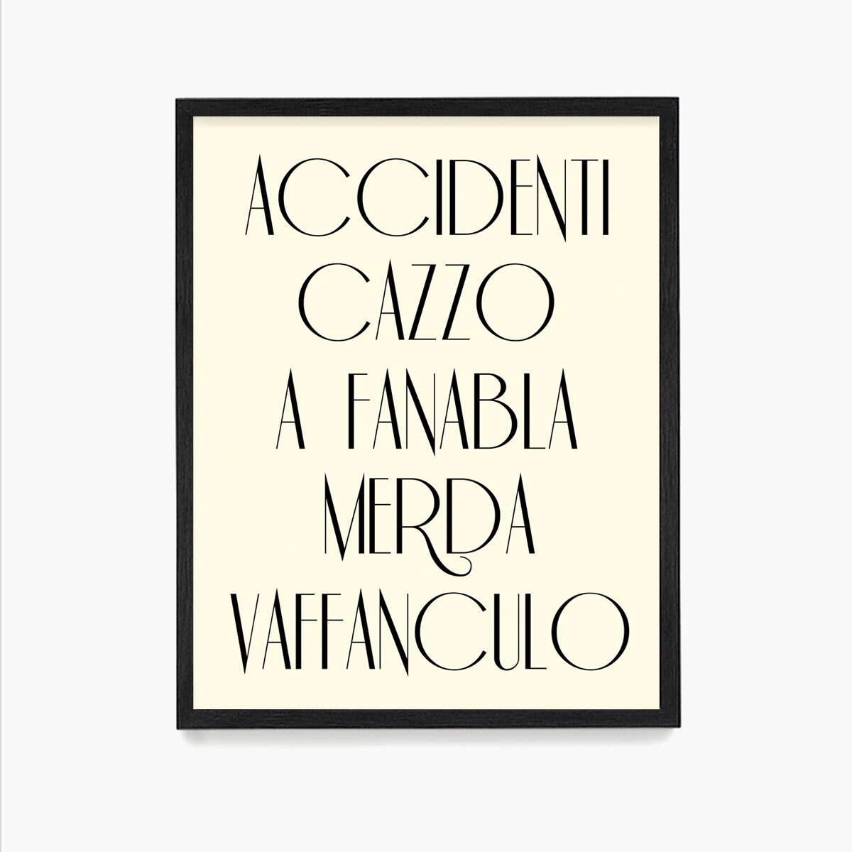 Italian Swear Words Poster Italian Language Poster Italian | Etsy