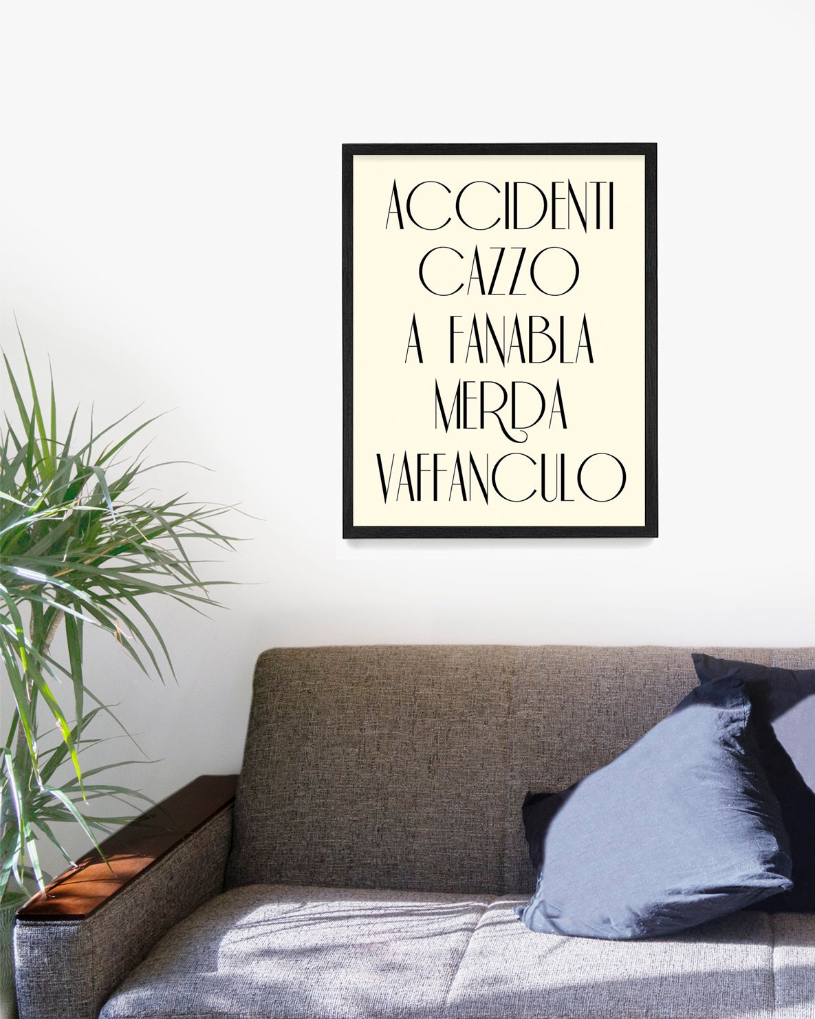 Italian Swear Words Poster Italian Language Poster Italian | Etsy