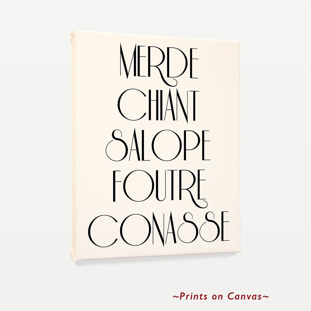 French Swear Words Poster French Language Poster French Wall - Etsy UK