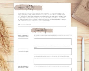 ABC Model|therapy Worksheets|counseling Resources|psychology|social ...