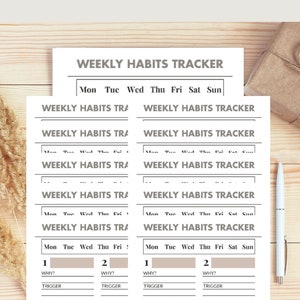 52 Week Habit Tracker|therapy Worksheets|counseling Resources ...