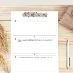 My Achievements|therapy Worksheets|counseling Resources|psychology ...
