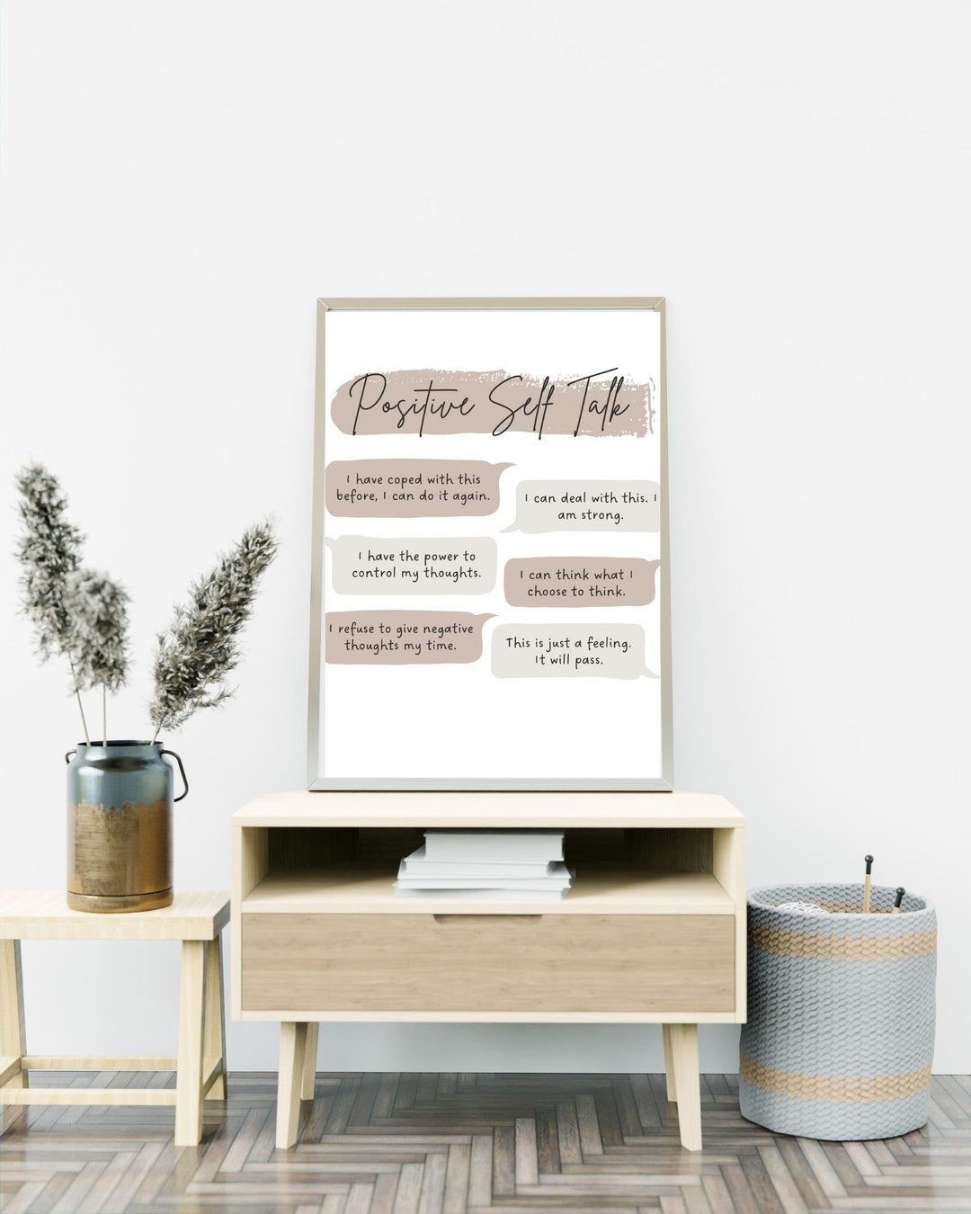 Positive Self Talk Poster: Therapy Office Decor (digital Print) - Etsy