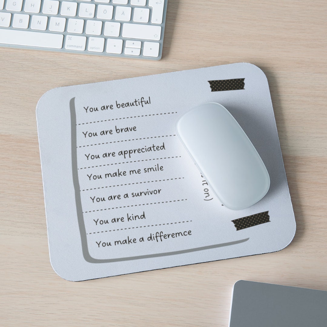 Take A Compliment Affirmation Mental Health Mouse Pad|mental Health ...