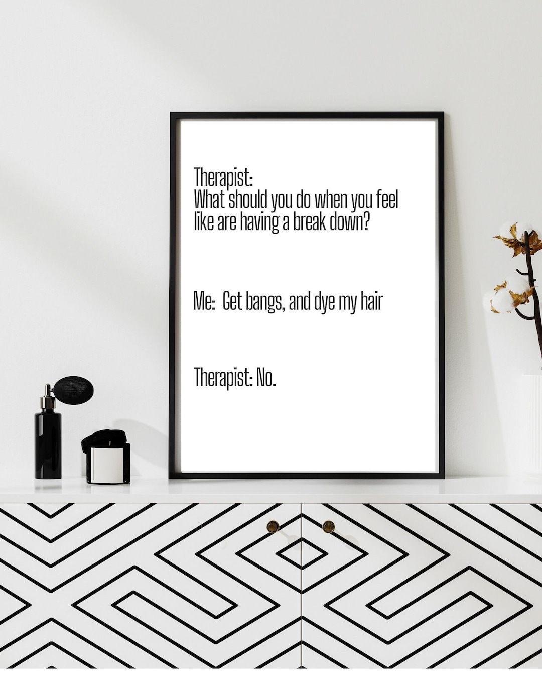 Therapist Meme Poster: Funny Counseling Office Decor (digital Download ...