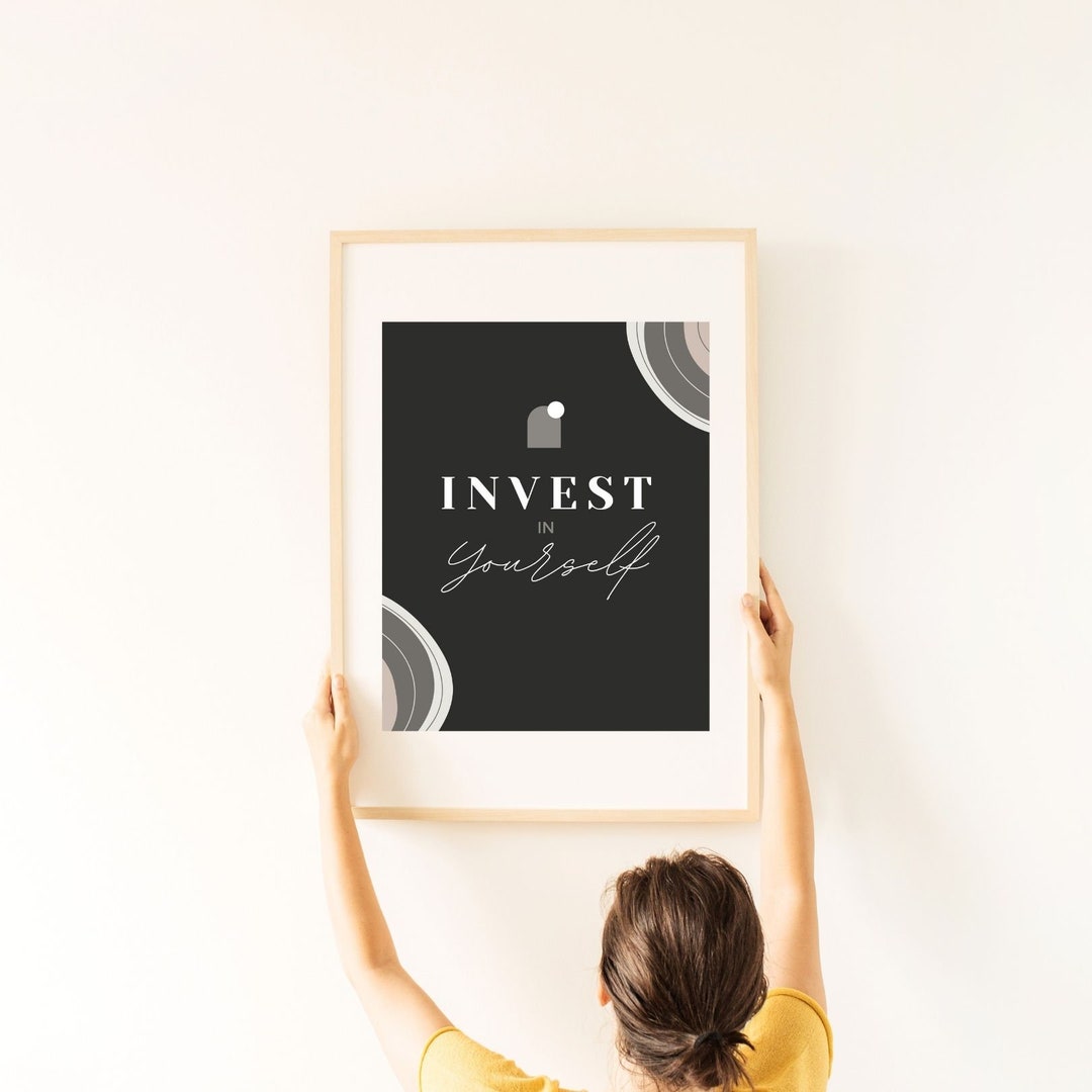 Invest in Yourself Poster: Therapy Office Decor (digital Print) - Etsy