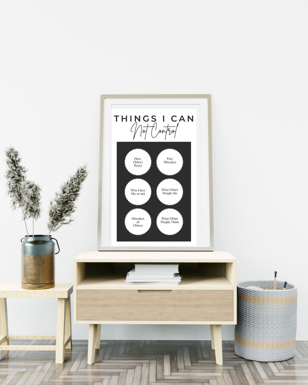 Mental Health Poster: Things I Cannot Control - Therapy Office Decor ...