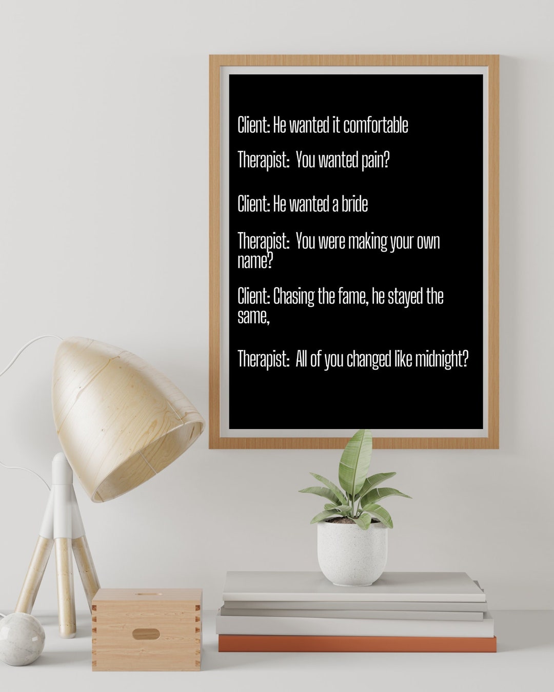 Taylor Swift Midnights Lyric Art Poster: Therapist Office Decor ...