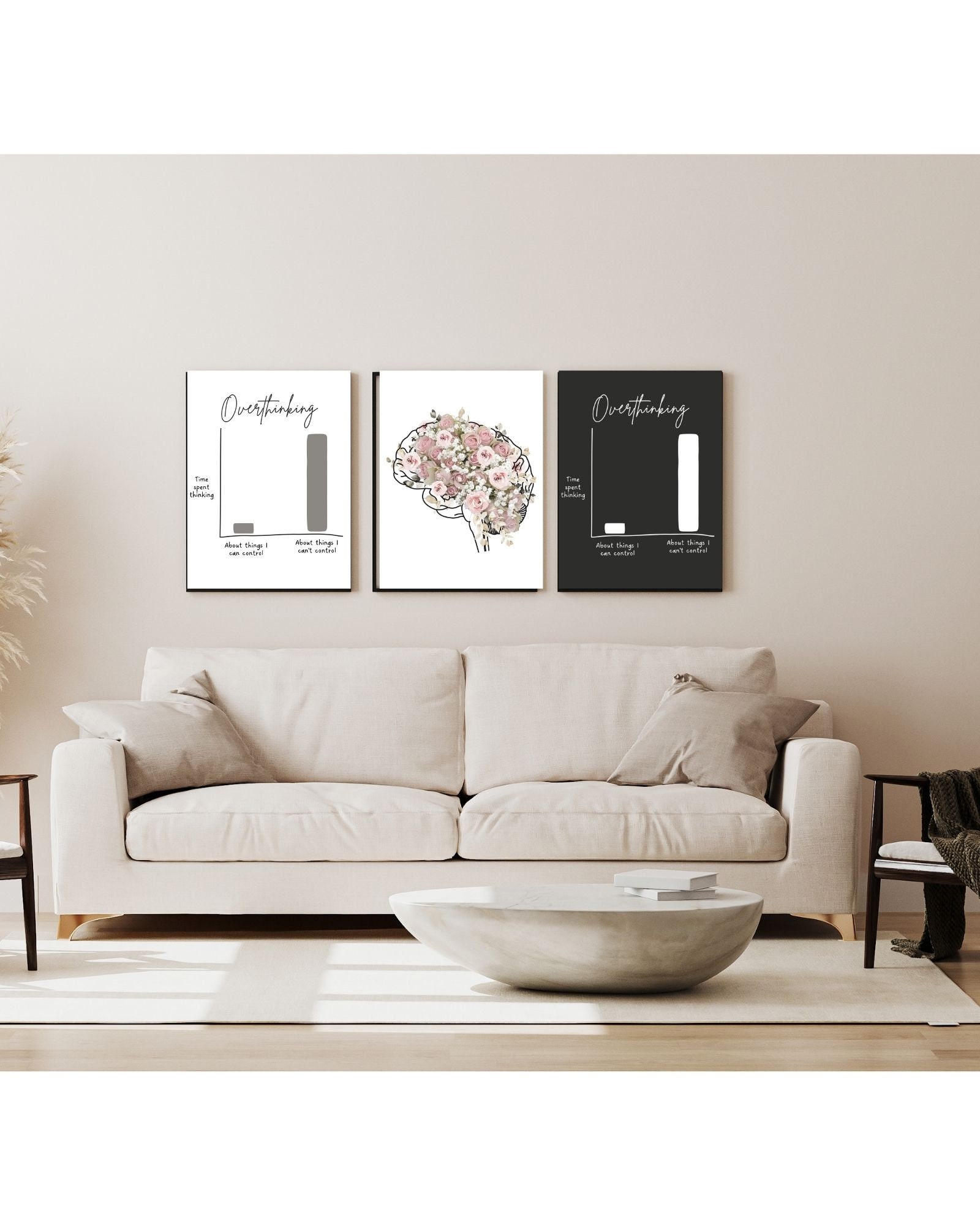 Overthinking Bar Graph Poster Therapy Office Decor - Etsy