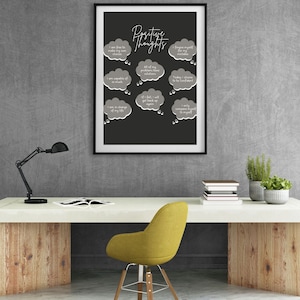 Positive Thoughts Poster: Therapy Office Decor (digital Print) - Etsy