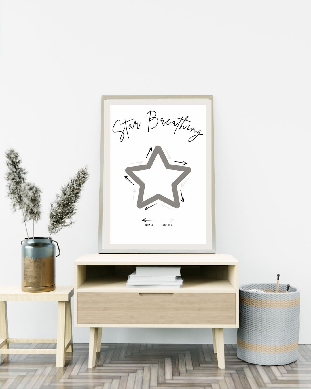 Star Breathing Technique Poster| Therapy Office Decor | Counseling ...