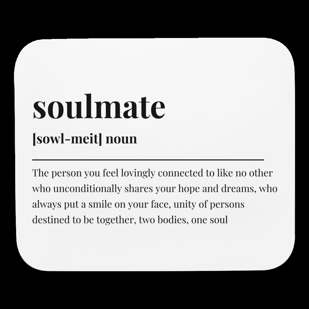 Soulmate Definition Health Mouse Pad|mental Health Gift|gifts for ...