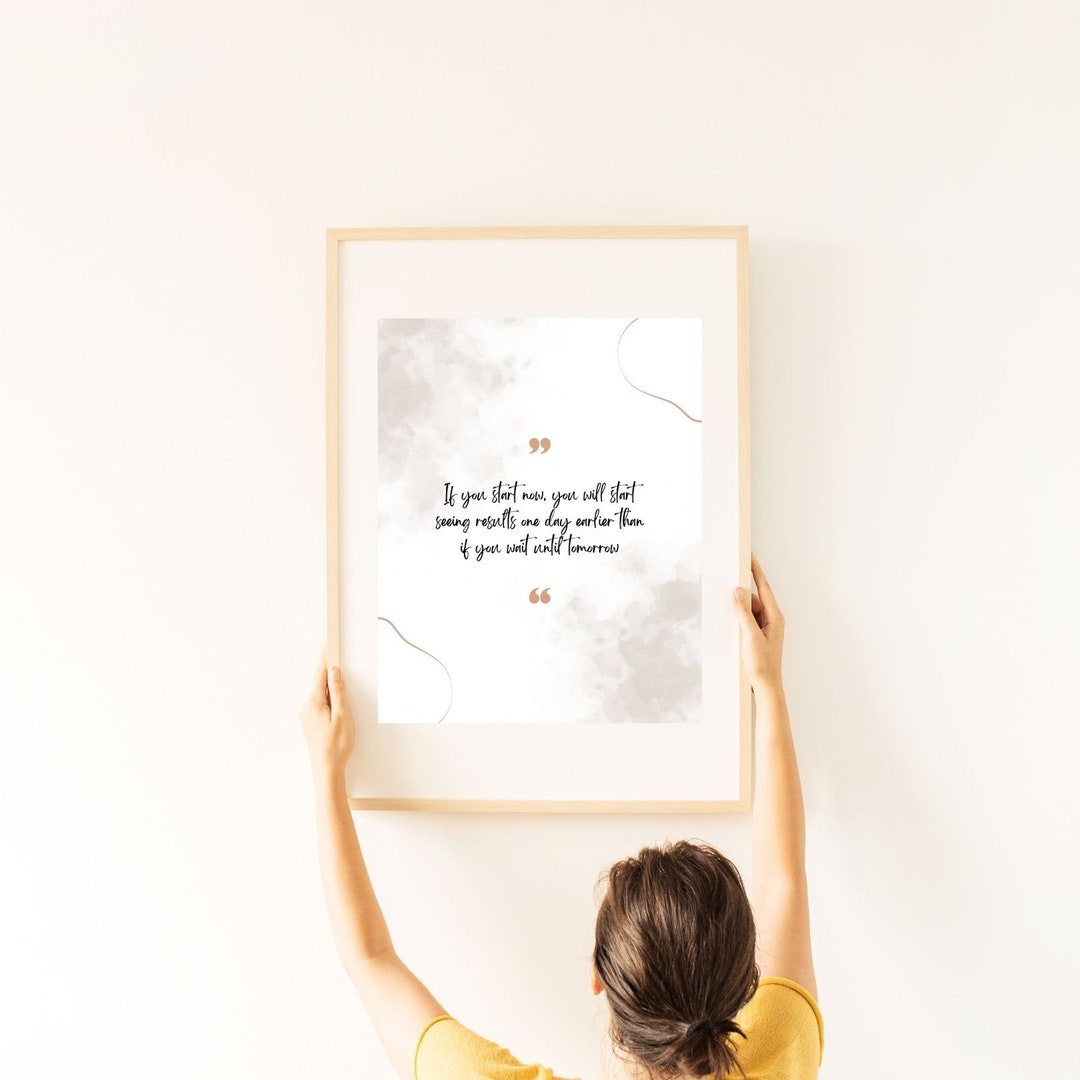 Start Now Affirmation Poster|therapy Office Decor|counseling Office ...