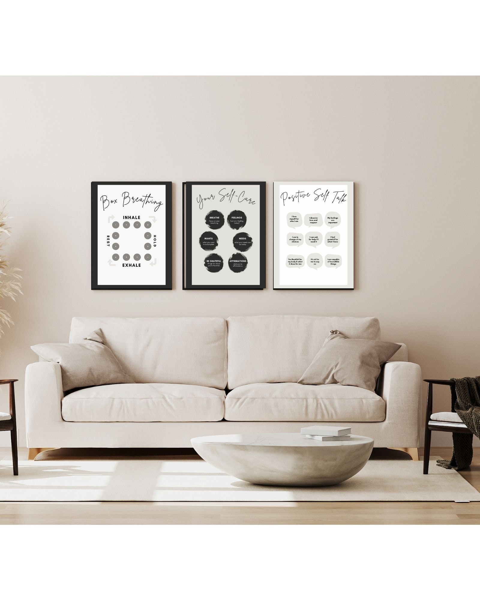 Positive Self Talk Poster Therapy Office Decor Counseling - Etsy