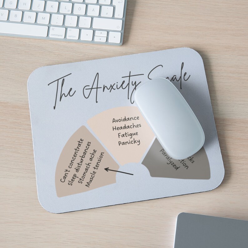 Anxiety Cycle Mental Health Mouse Pad|mental Health Gift|gifts for ...