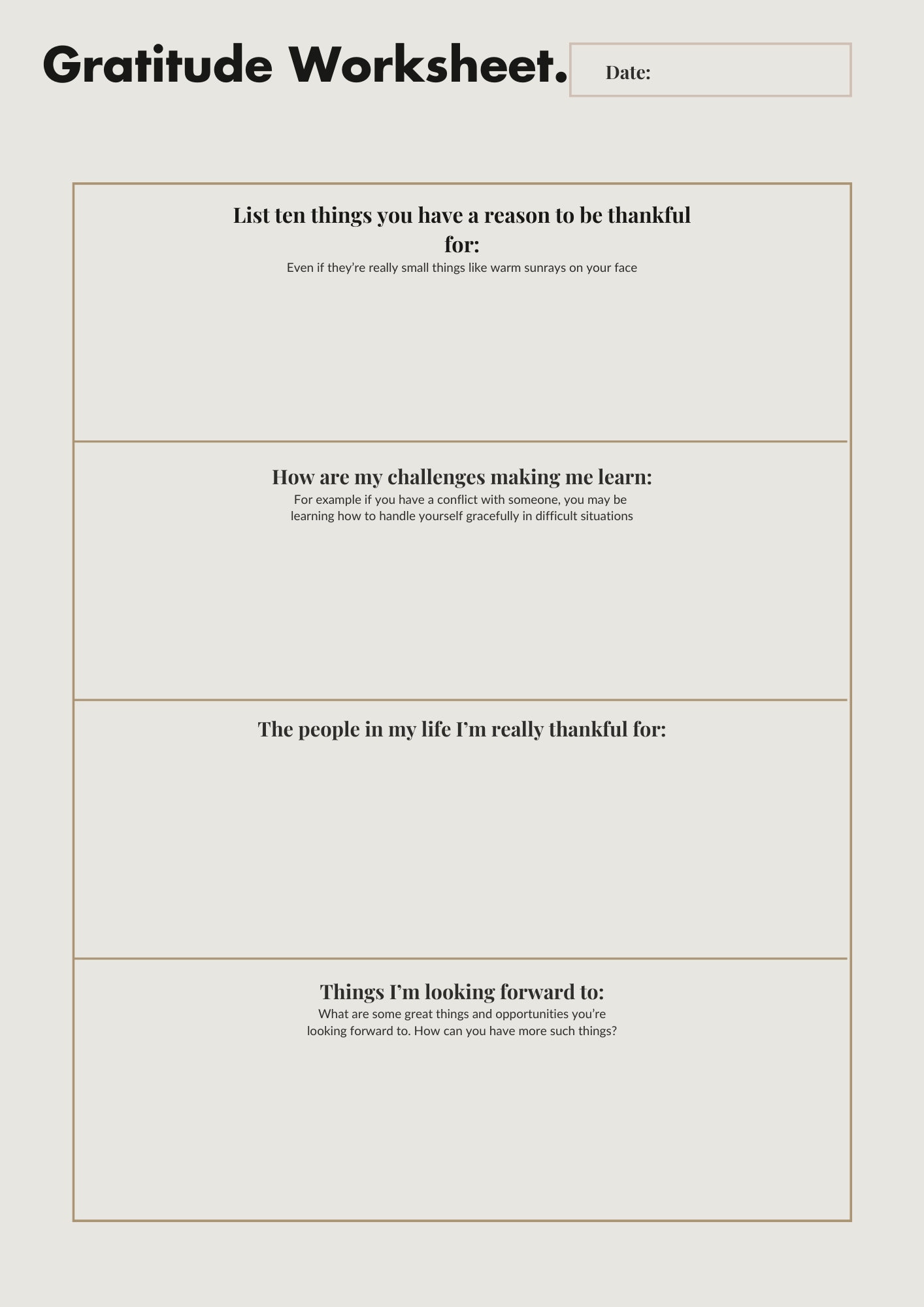 Gratitude Worksheets|therapy Worksheets|counseling Resources|psychology ...