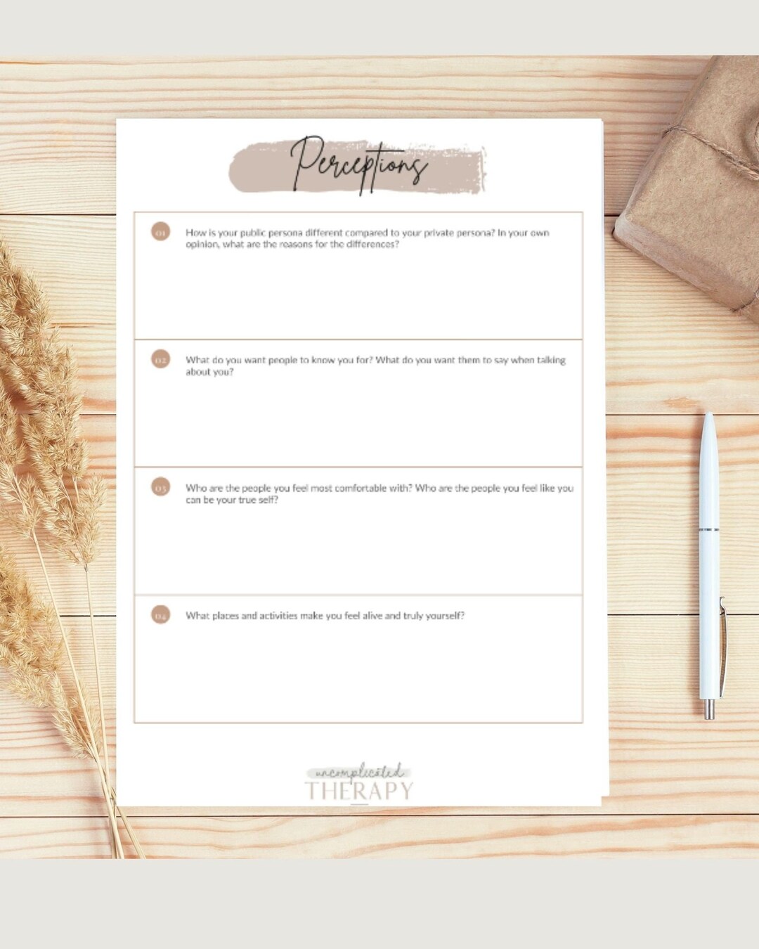 My Perception|therapy Worksheets|counseling Resources|psychology|cbt ...