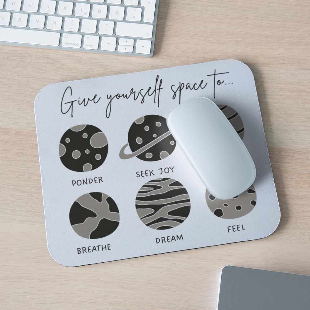 Give Yourself Space Mental Health Mouse Pad|mental Health Gift|gifts ...