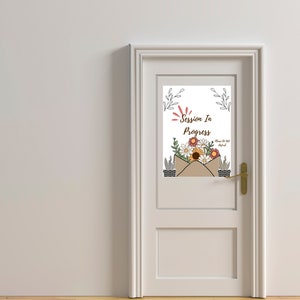 2 Session in Progress Hangable Signs Therapy Office Decor | Counseling ...