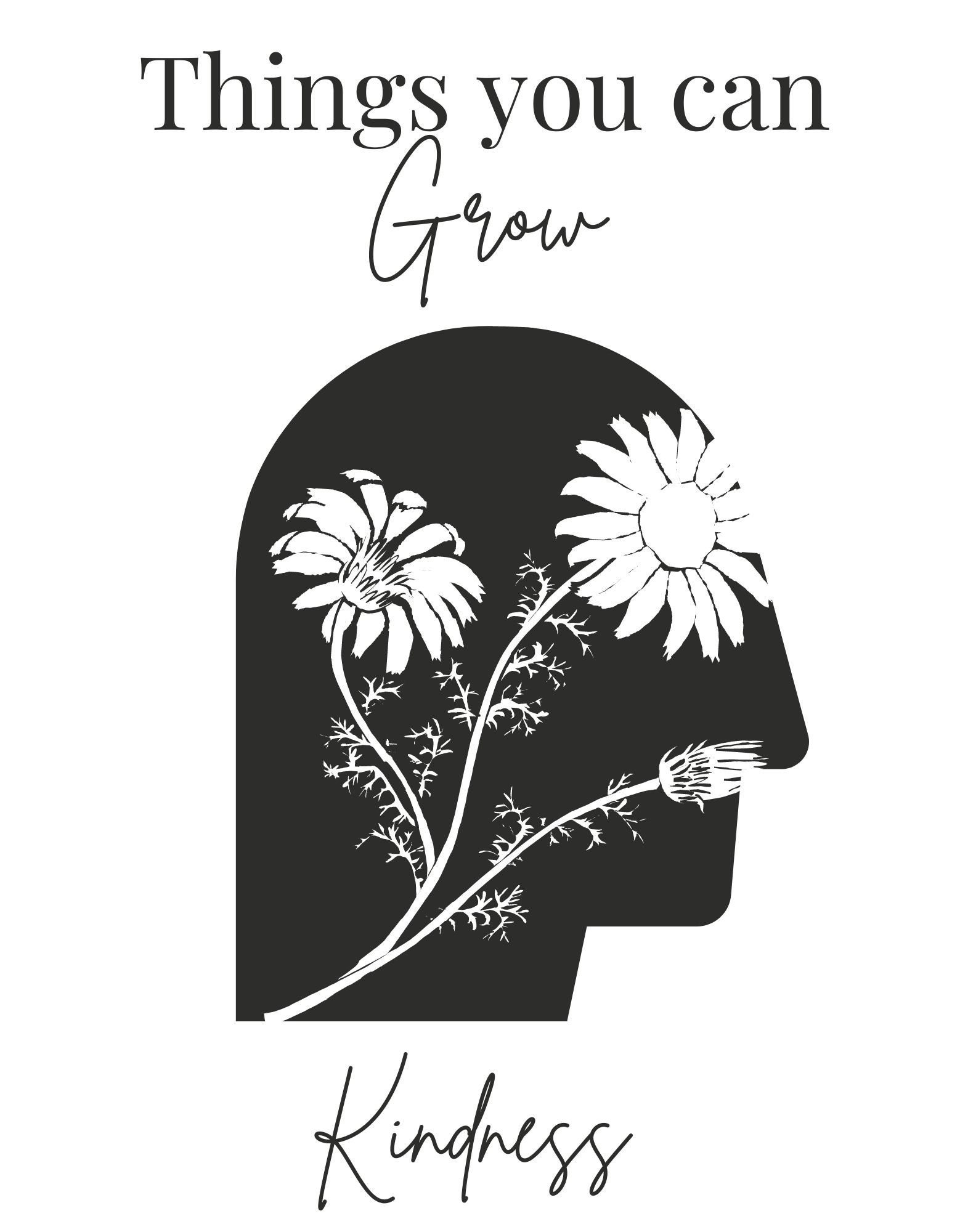 Kindness Grows Poster: Therapy Office Decor (digital Print) - Etsy
