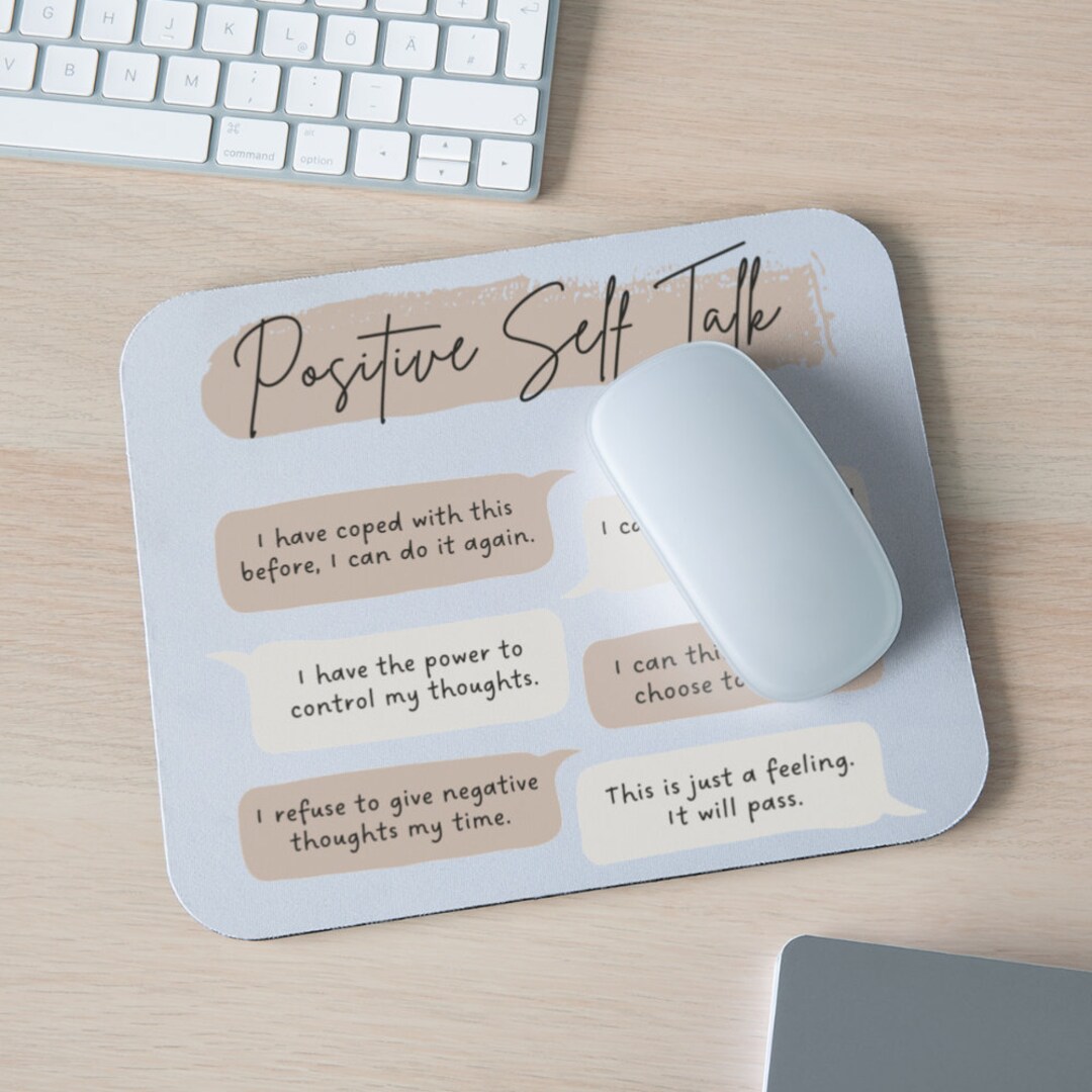 Positive Self-talk Mouse Pad: Mental Health Gift, Therapist Decor - Etsy