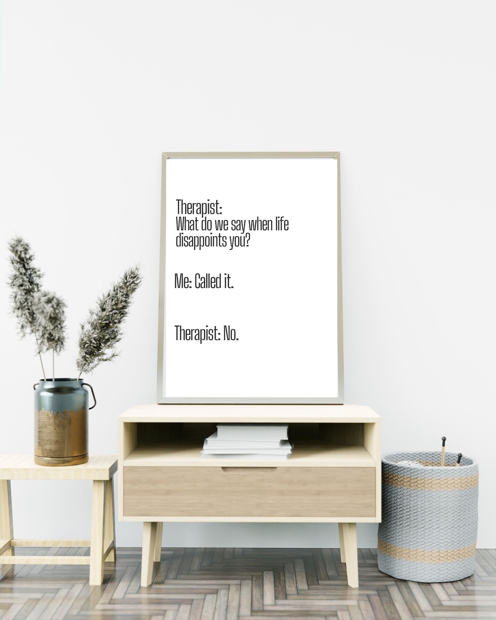 Therapist Meme Poster: Funny Counseling Office Decor (digital Download ...