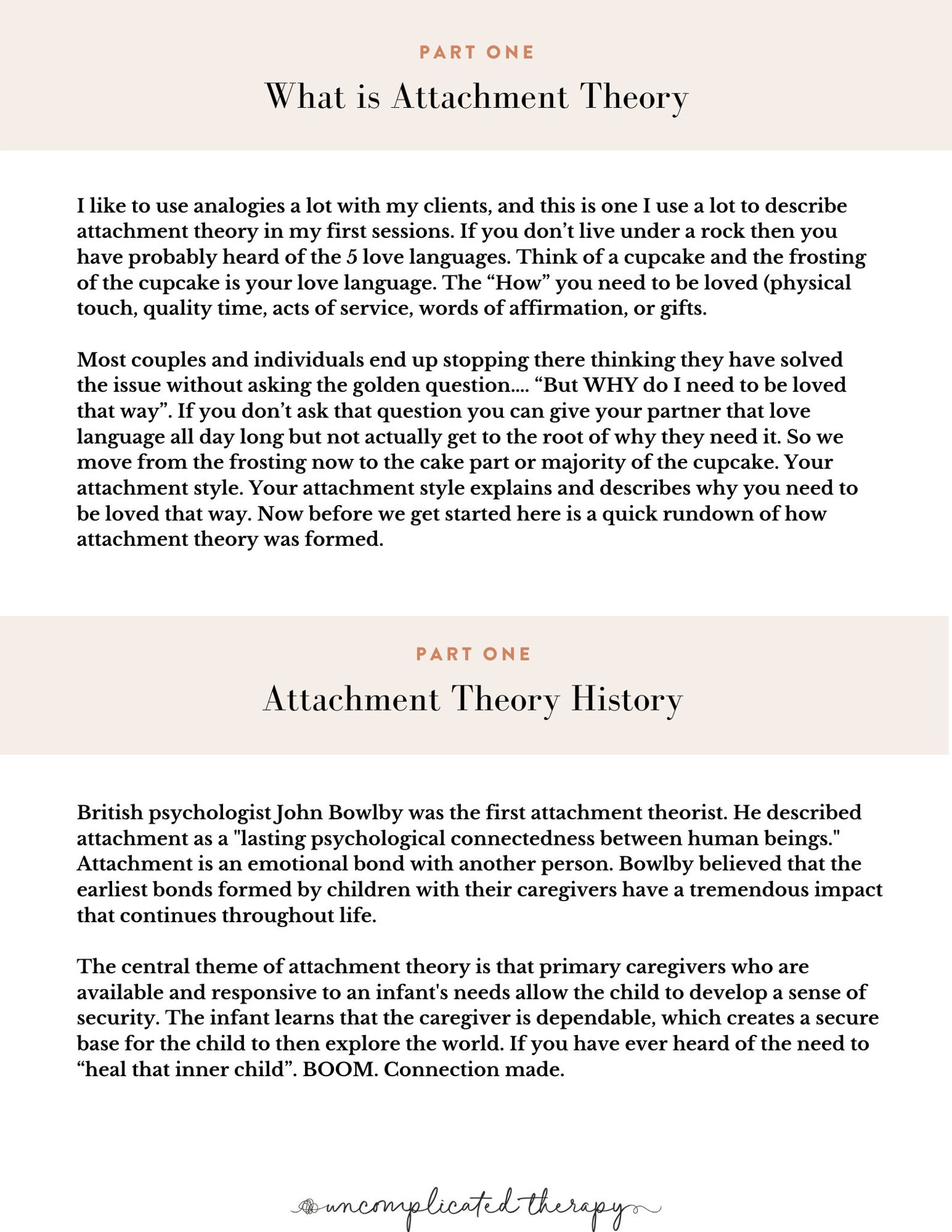 35 Page Dismissive Avoidant Attachment Theory Workbook|attachment ...