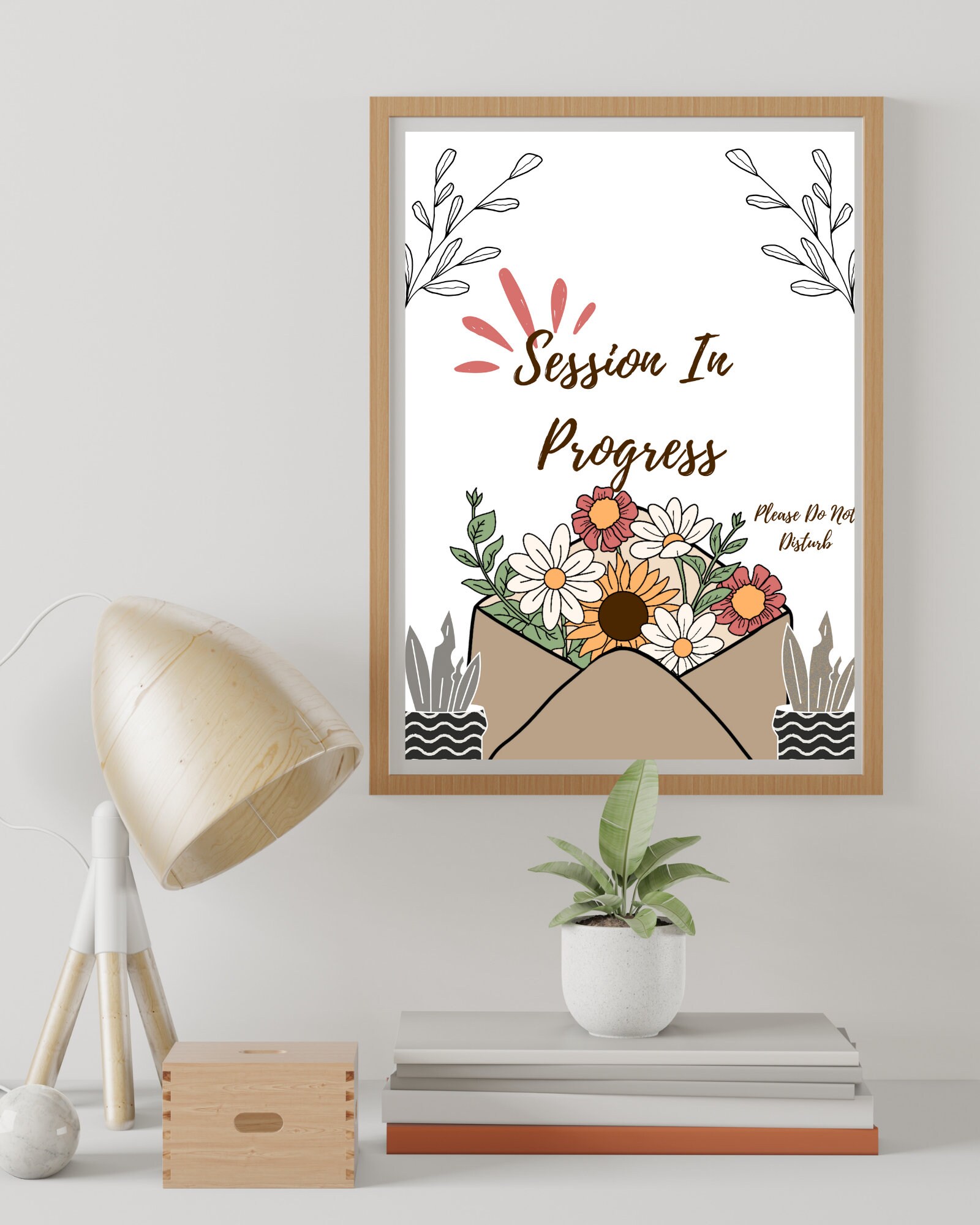 2 Session in Progress Hangable Signs Therapy Office Decor Counseling ...