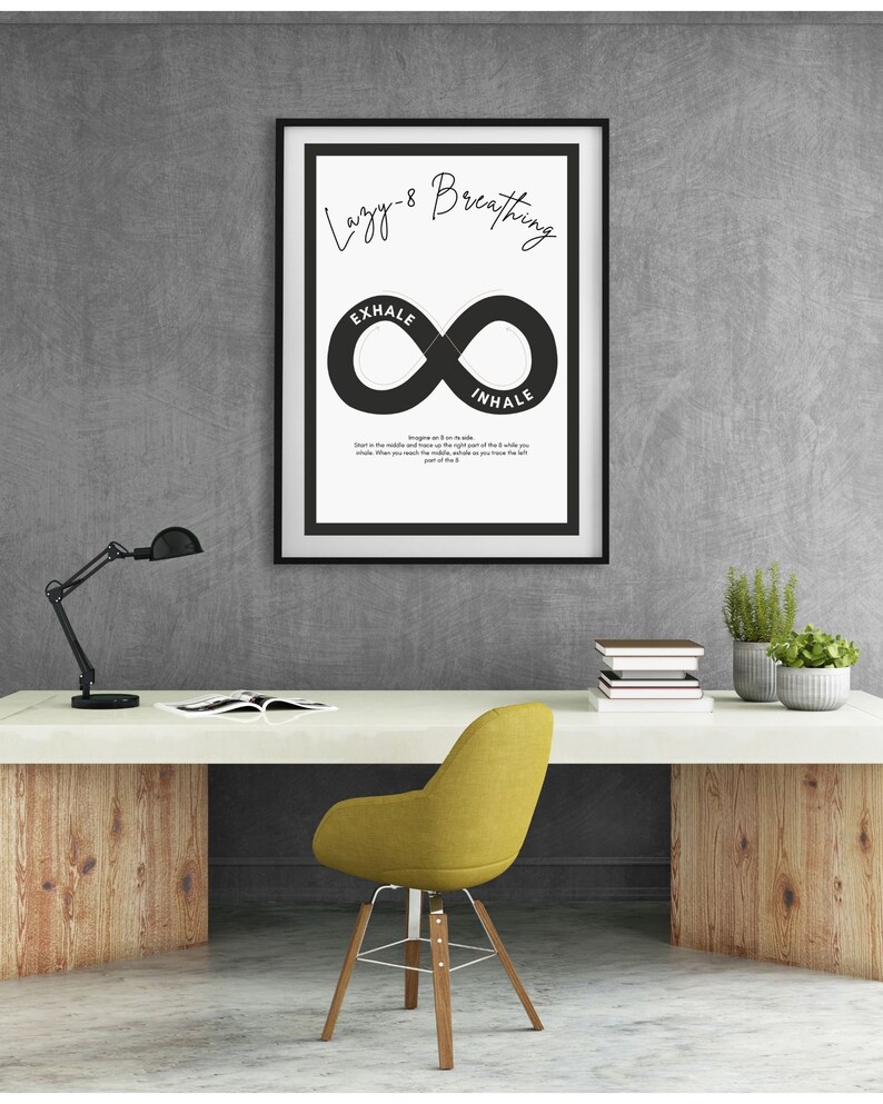 Lazy 8 Breathing Technique Mental Health Digital Print - Etsy