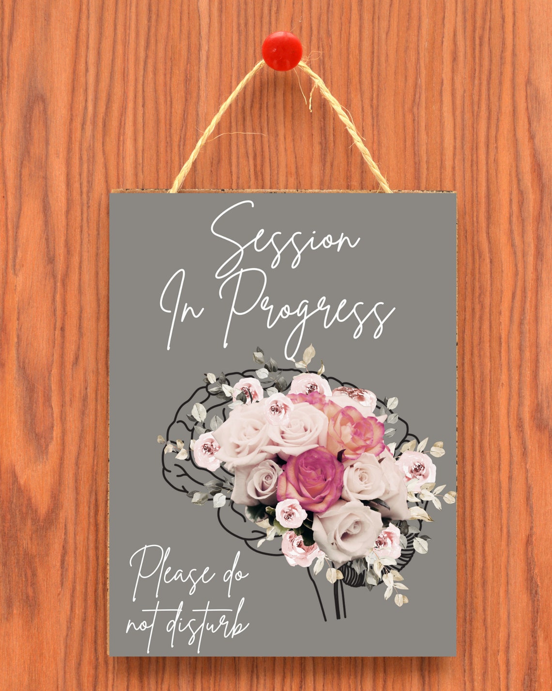 2 Session in Progress Hangable Signs Therapy Office Decor - Etsy