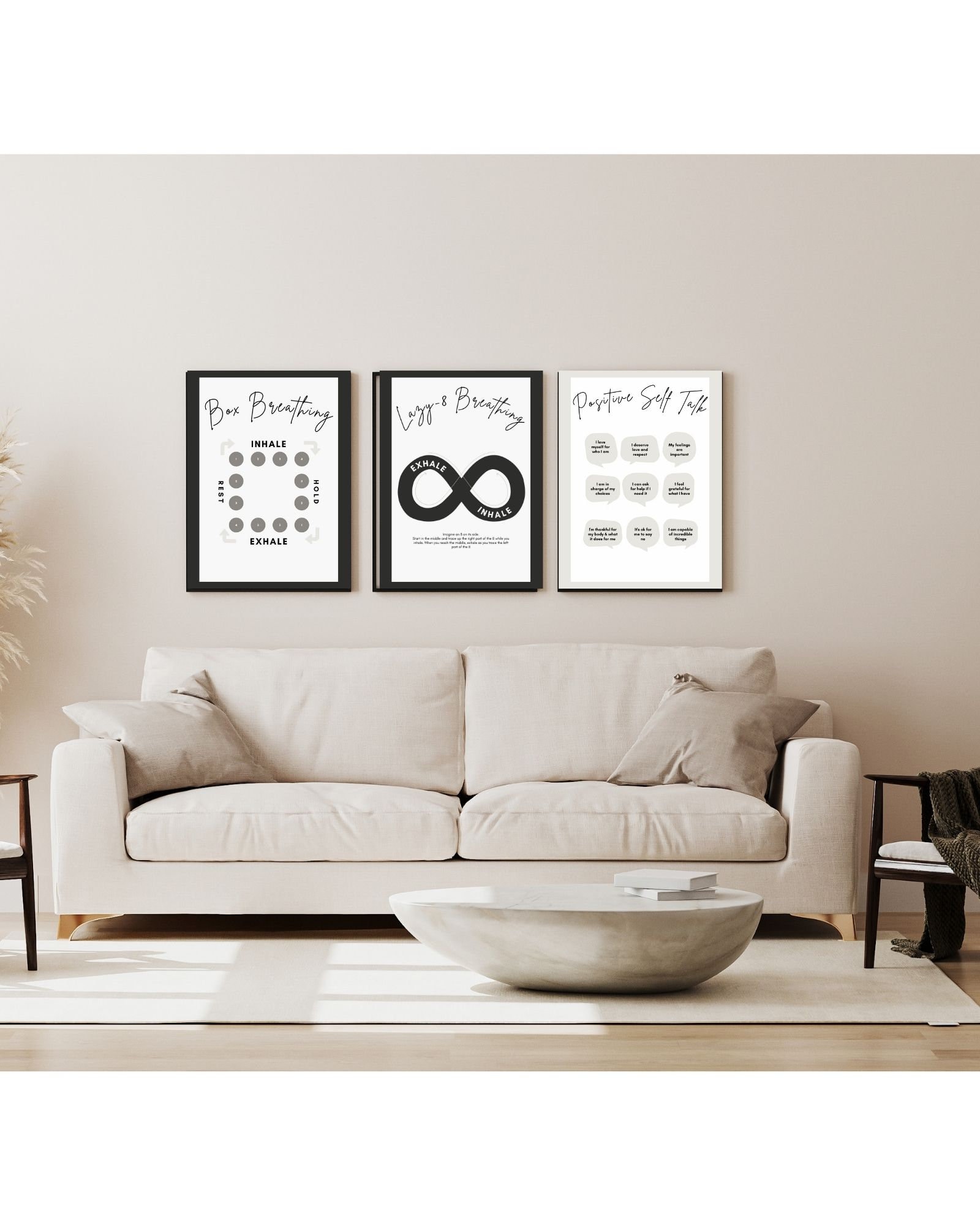 Lazy 8 Breathing Technique Mental Health Digital Print - Etsy