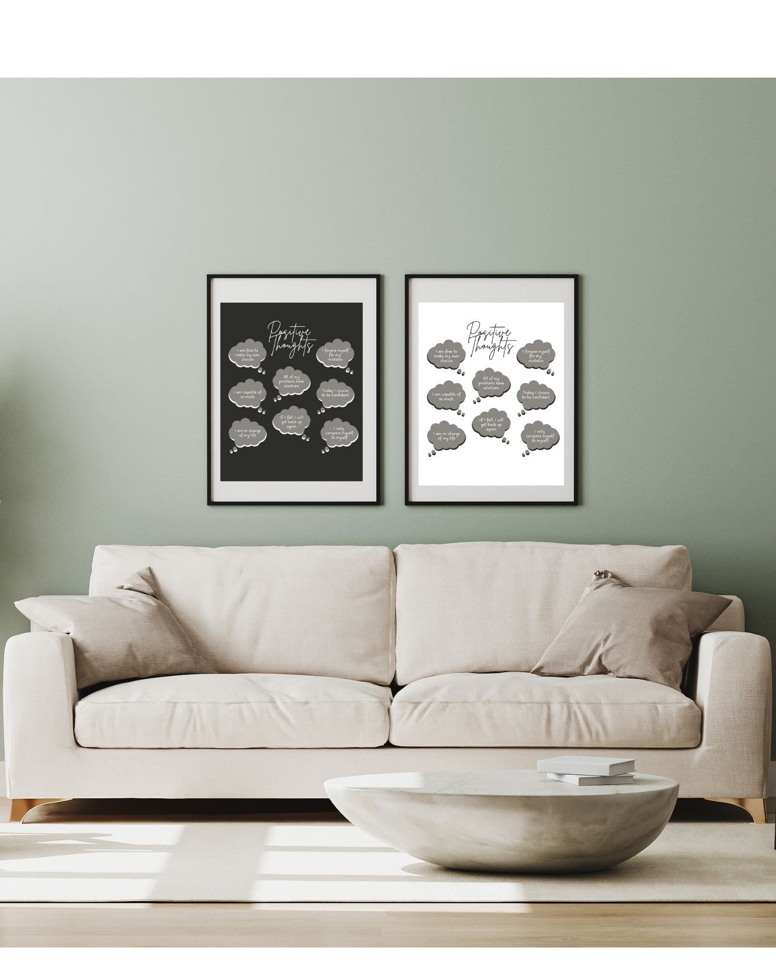 Positive Thoughts Poster: Therapy Office Decor (digital Print) - Etsy
