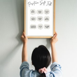 Positive Self Talk Poster: Therapy Office Decor (digital Print) - Etsy