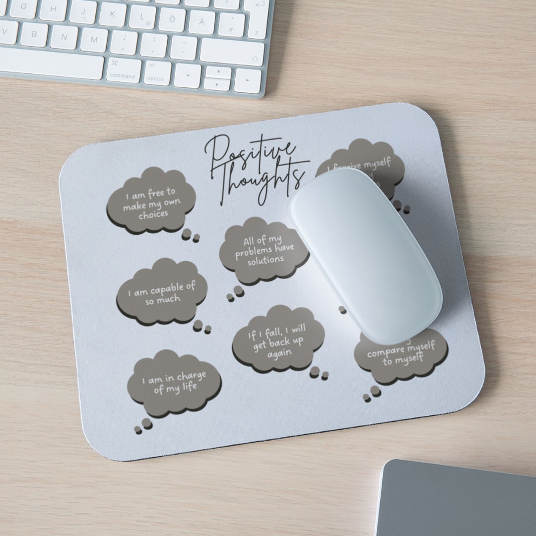 Positive Thoughts Mental Health Mouse Pad|mental Health Gift|gifts for ...