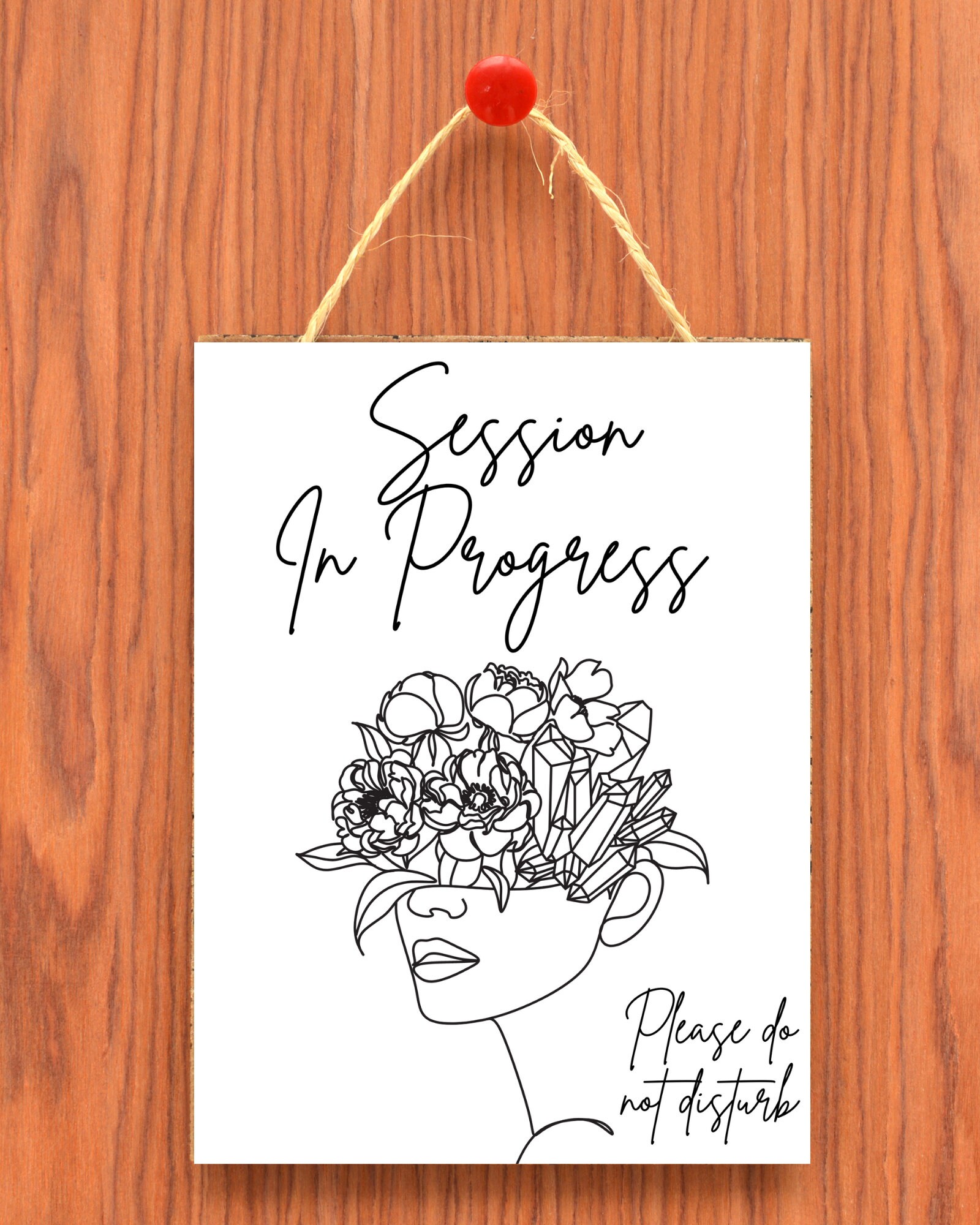 2 Session in Progress Hangable Signs Therapy Office Decor - Etsy