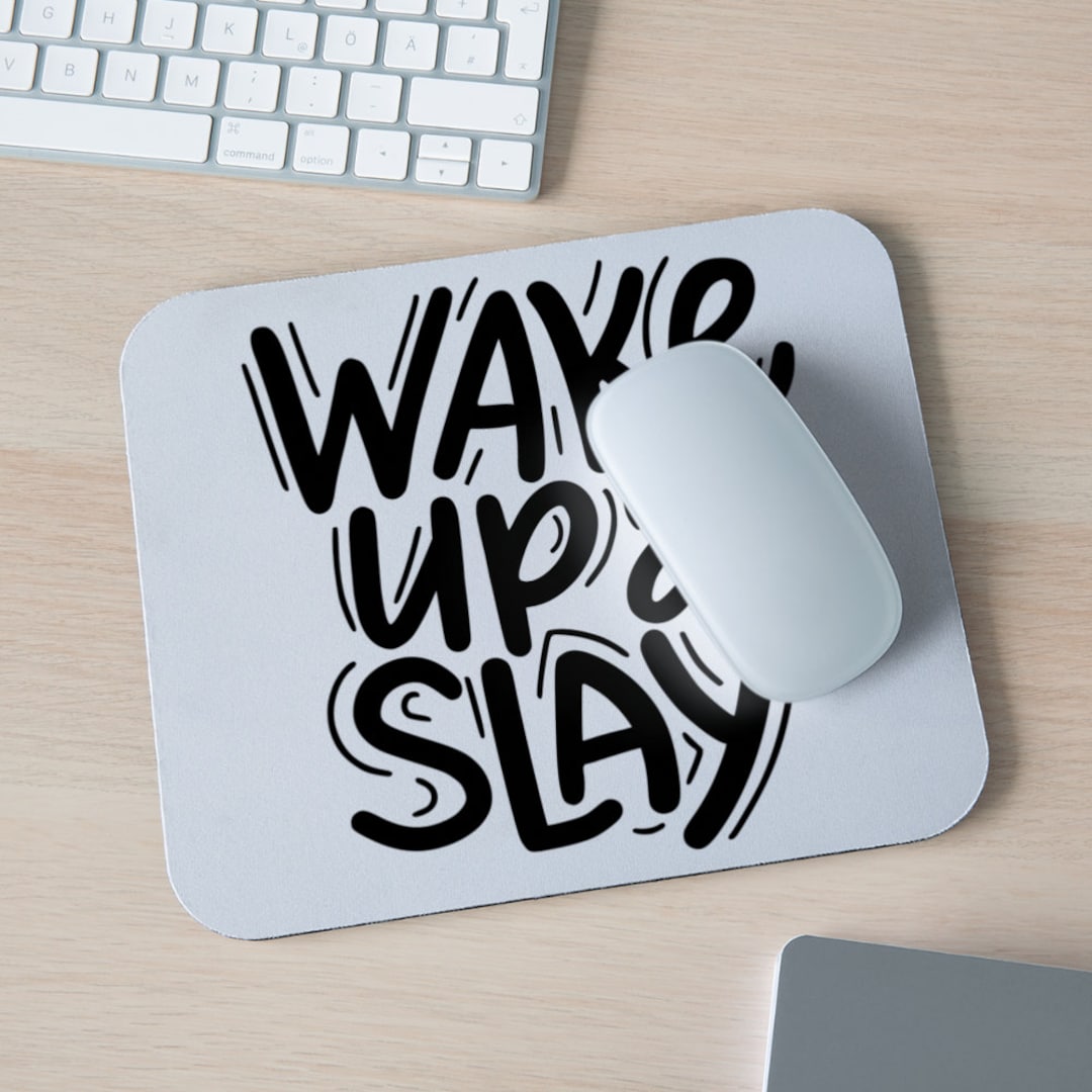 Wake up and Slay Mental Health Mouse Pad|mental Health Gift|gifts for Therapist|therapy Desk ...
