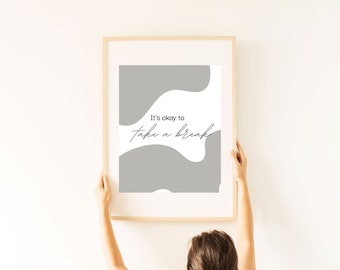 Take a Break Poster - Etsy