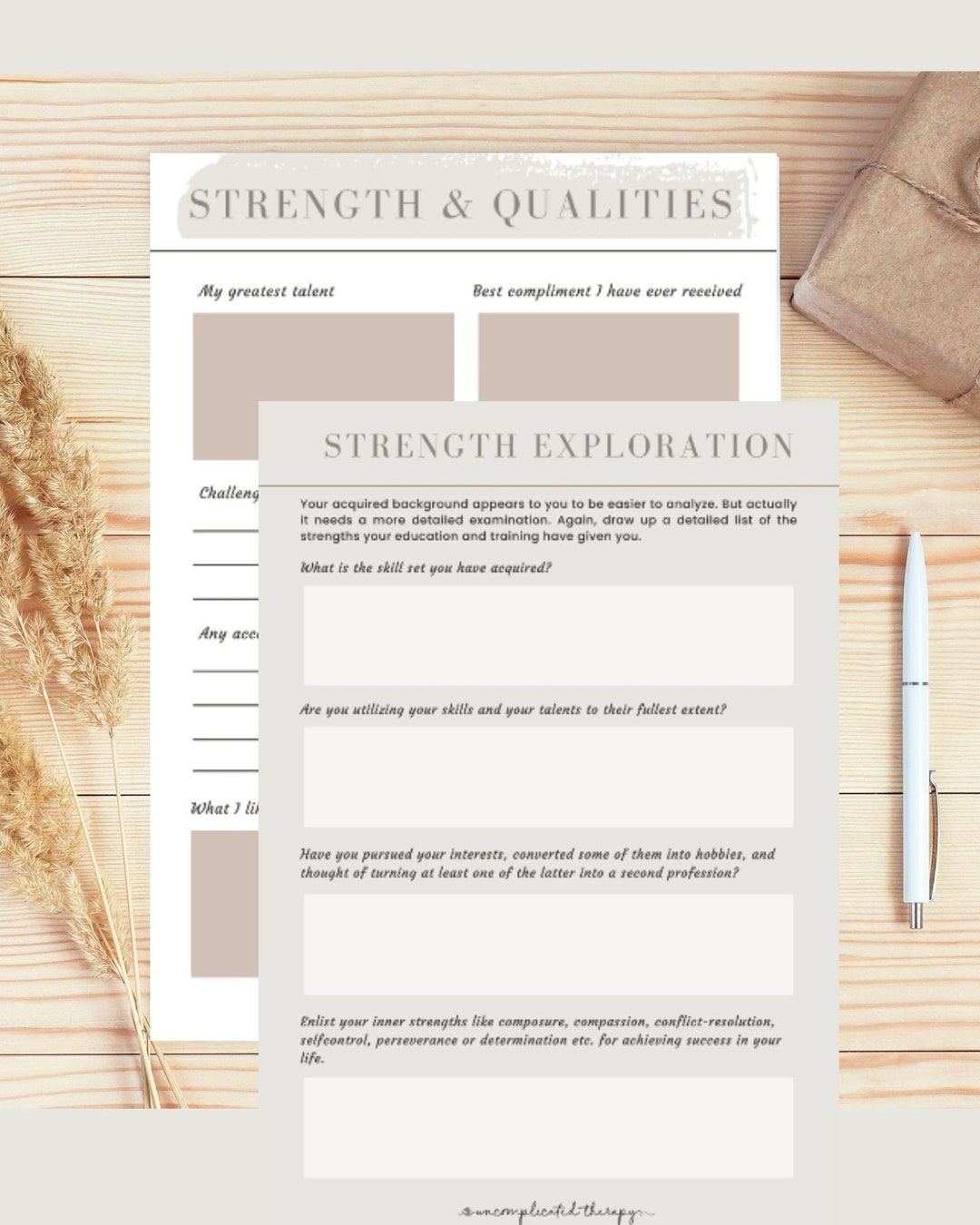 Strengths & Qualities Exploration|therapy Worksheets|counseling ...