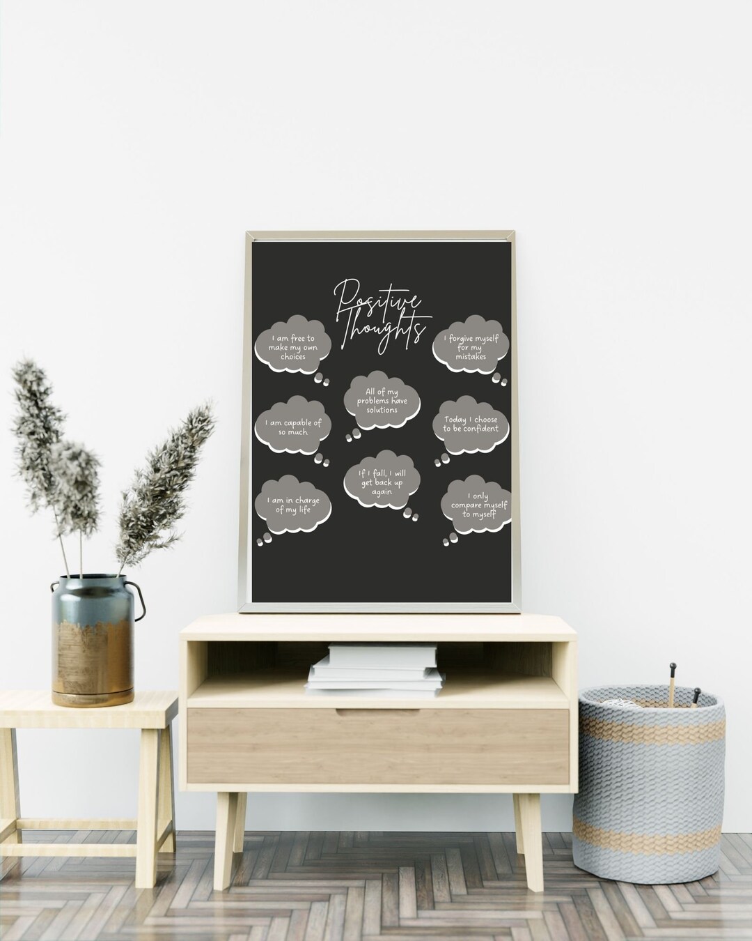 Positive Thoughts Poster: Therapy Office Decor (digital Print) - Etsy
