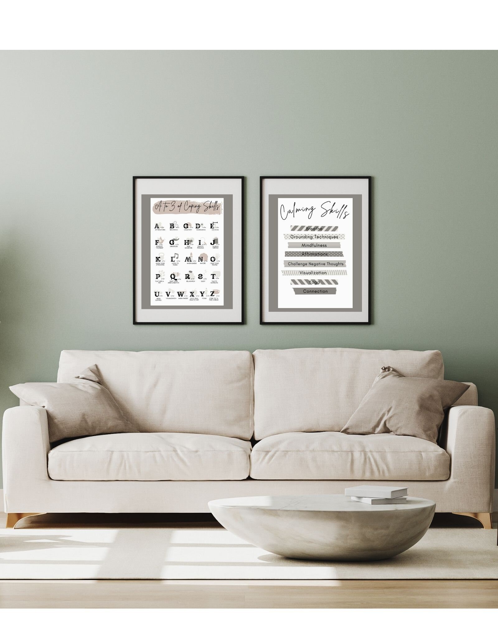 Coping Skills Therapy Poster Therapy Office Decor - Etsy