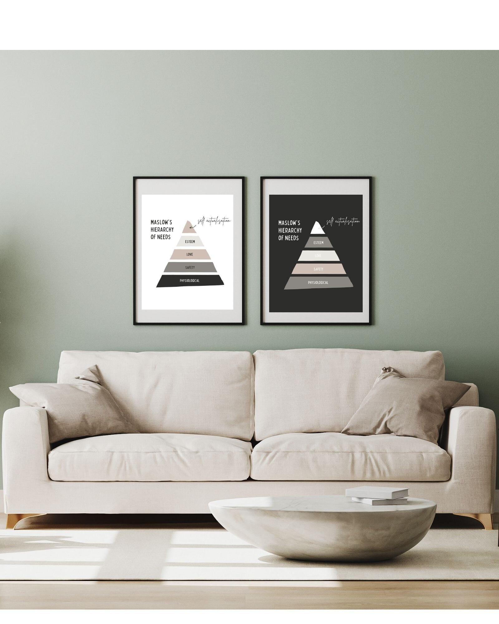 Maslow's Hierarchy of Needs Poster| Therapy Office Decor | Counseling ...