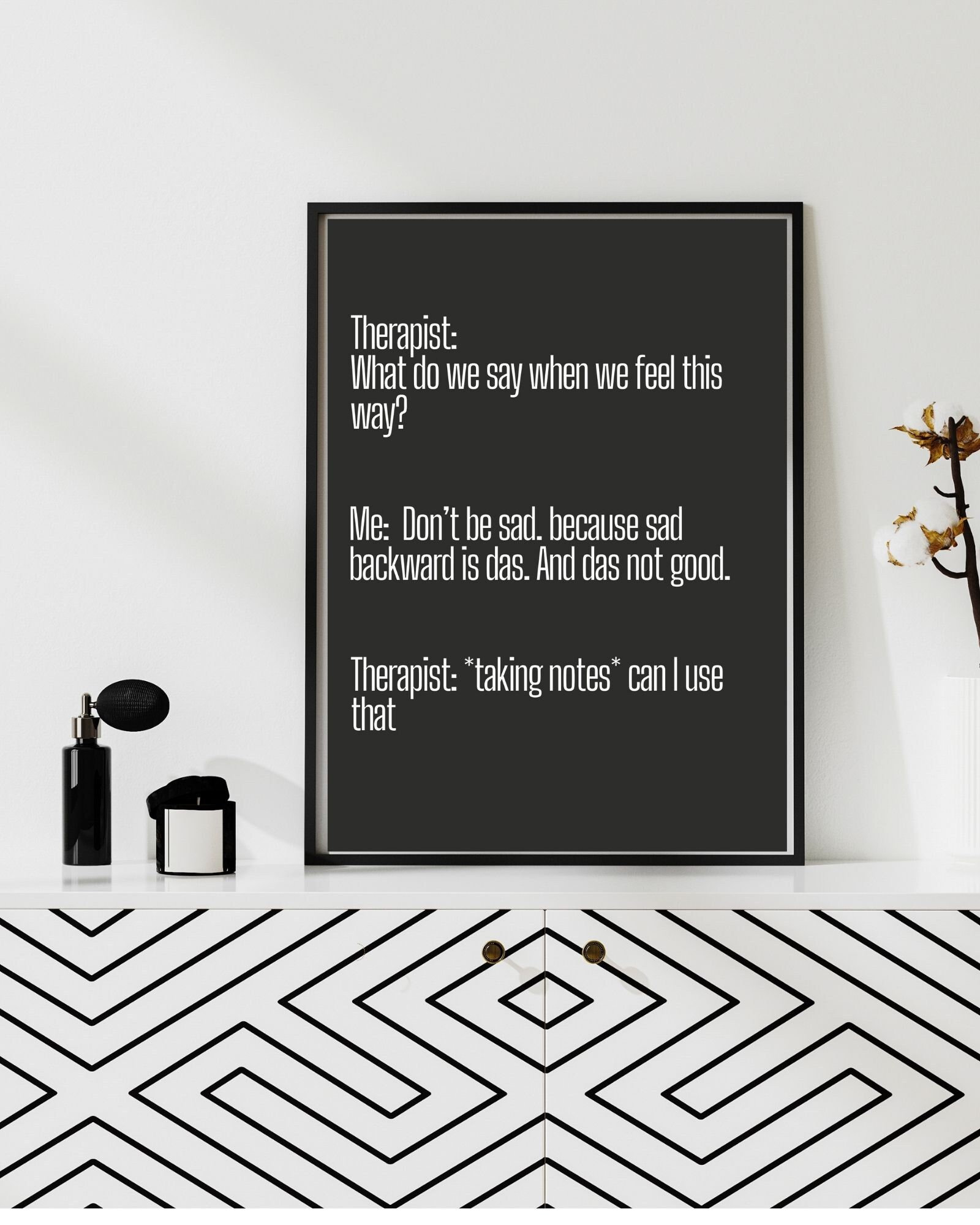 Therapist-Meme Poster — Therapy Store | Dr Rachel Sims | Emotions ...